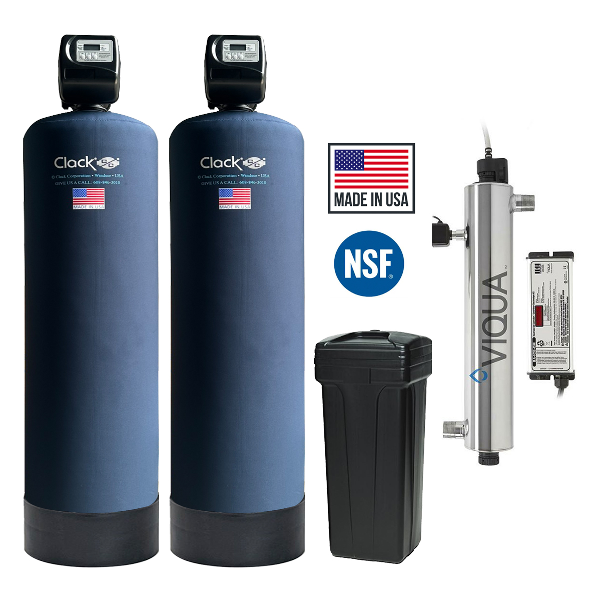 Bộ lọc nước tổng sinh hoạt đầu nguồn CWS02C+UV cao cấp nhập khẩu mỹ 05/2024